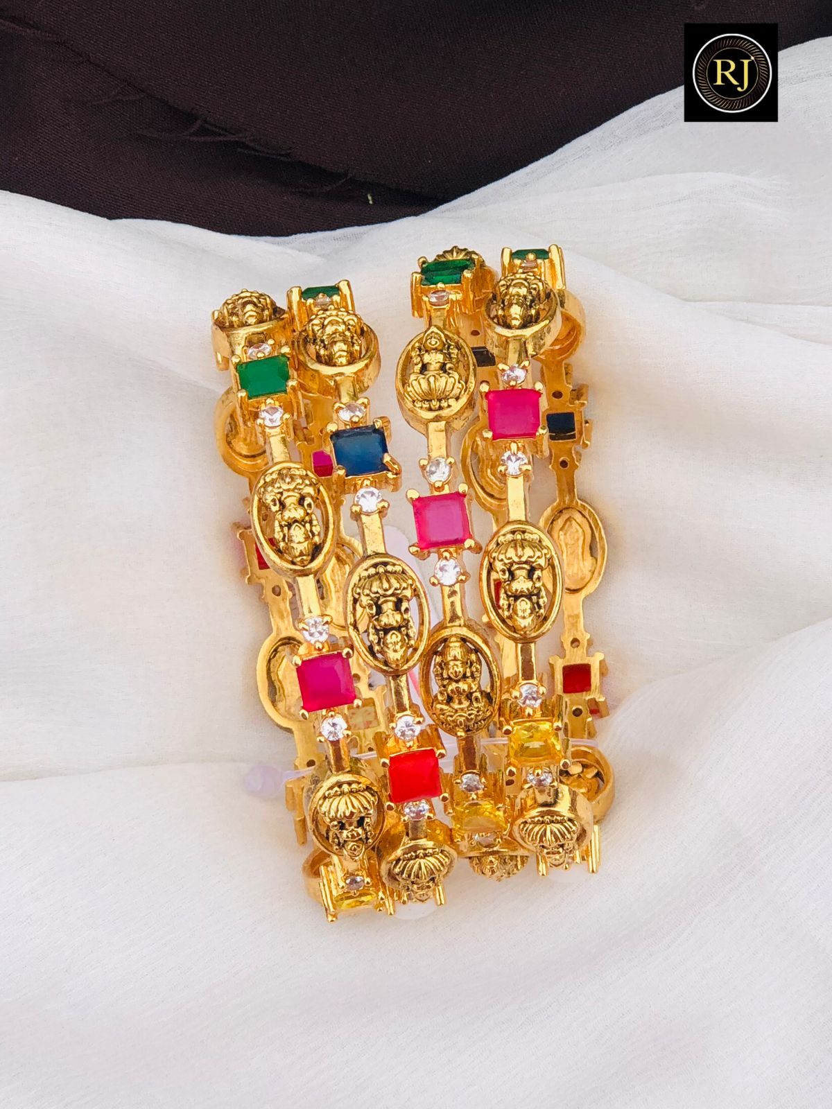 AD Stone Bangles – Radhe jewellery